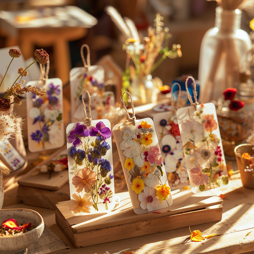 DIY Wedding Favors: Personalized Bookmarks with Pressed Flowers