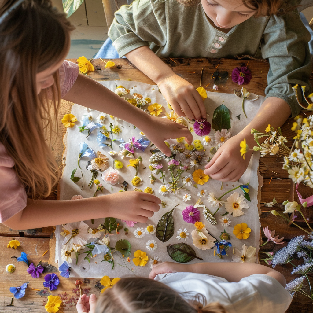 Kid-Friendly Crafting - Easy Pressed Flower Projects for Children