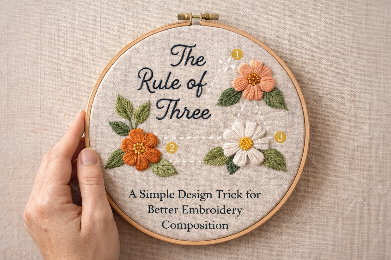 The Rule of Three: A Simple Design Trick for Better Embroidery Composi